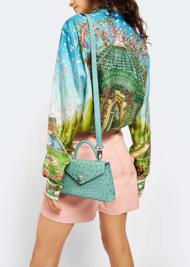 Ethan K Mini Alla bag for Women - Blue in Qatar | Level Shoes