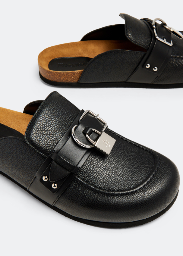 JW Anderson Padlock slippers for Men - Black in UAE | Level Shoes