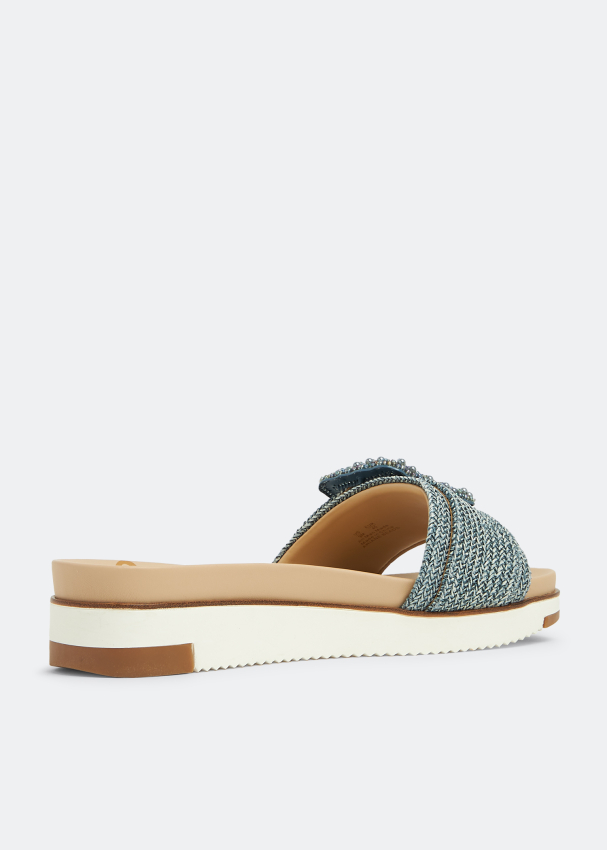 Sam Edelman Ariane slide sandals for Women - Blue in UAE | Level Shoes