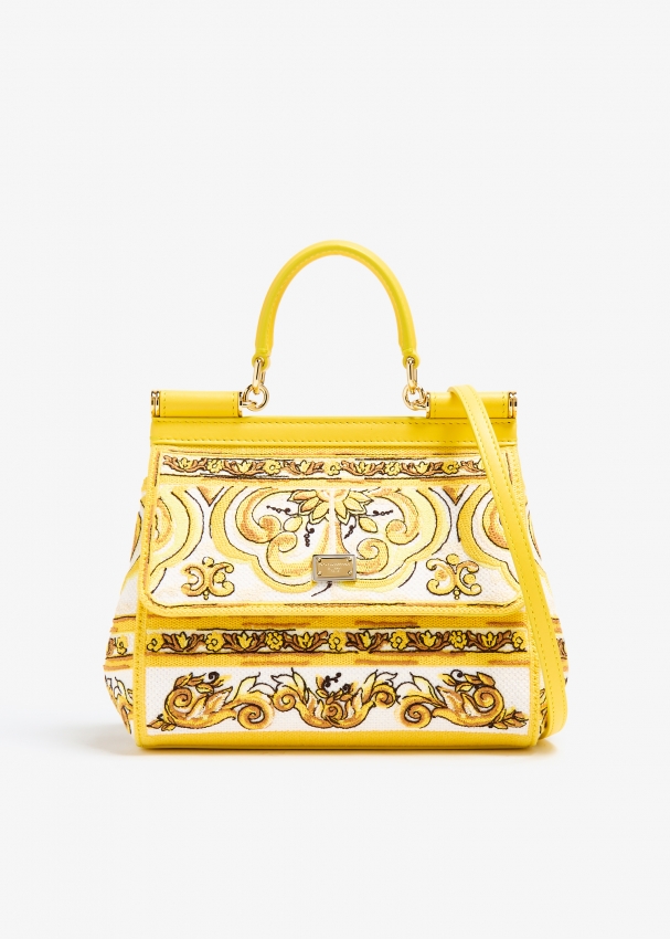 Dolce&Gabbana Medium Sicily handbag for Women - Yellow in UAE | Level Shoes