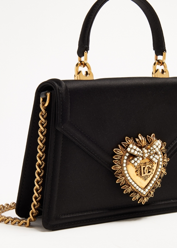 Dolce&Gabbana Small Devotion bag for Women - Black in UAE | Level Shoes