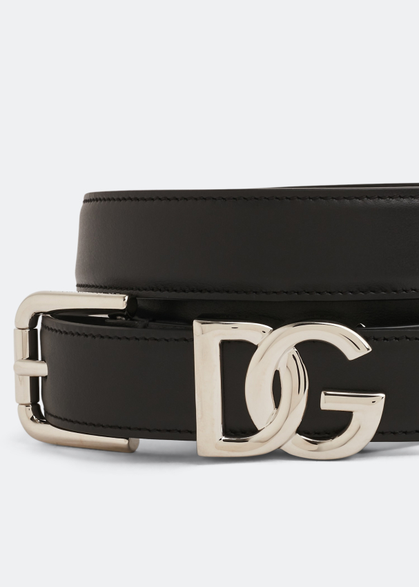 Dolce&Gabbana DG logo belt for Men - Black in UAE | Level Shoes