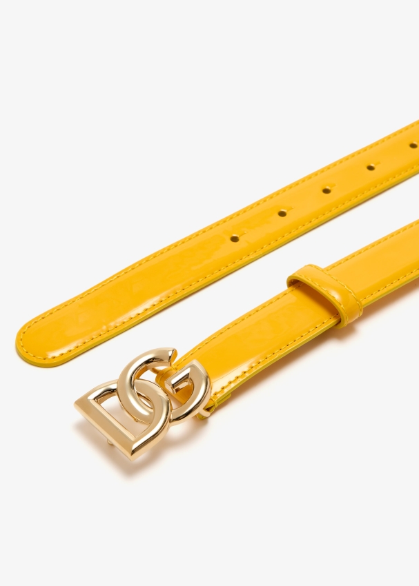 Dolce&Gabbana DG logo belt for Women - Yellow in UAE | Level Shoes
