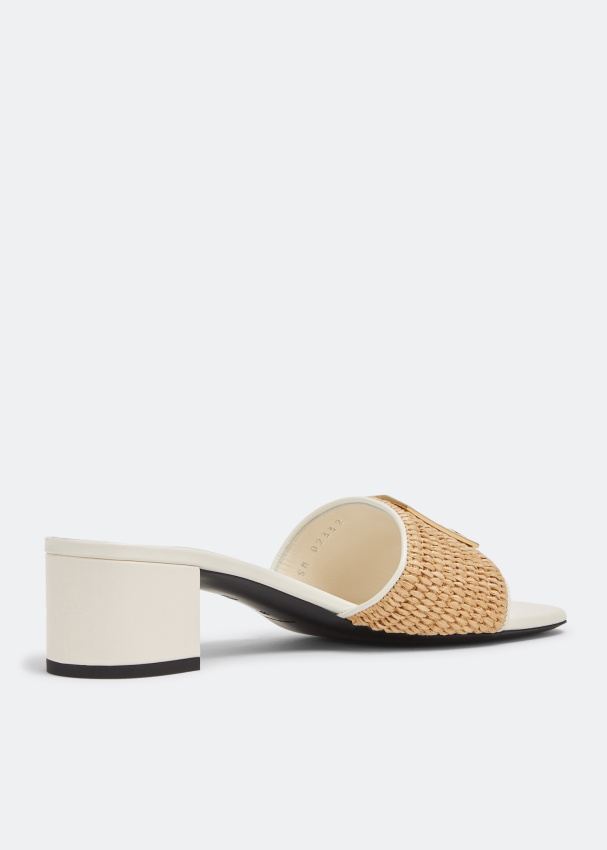 Givenchy 4G raffia mules for Women - White in UAE | Level Shoes
