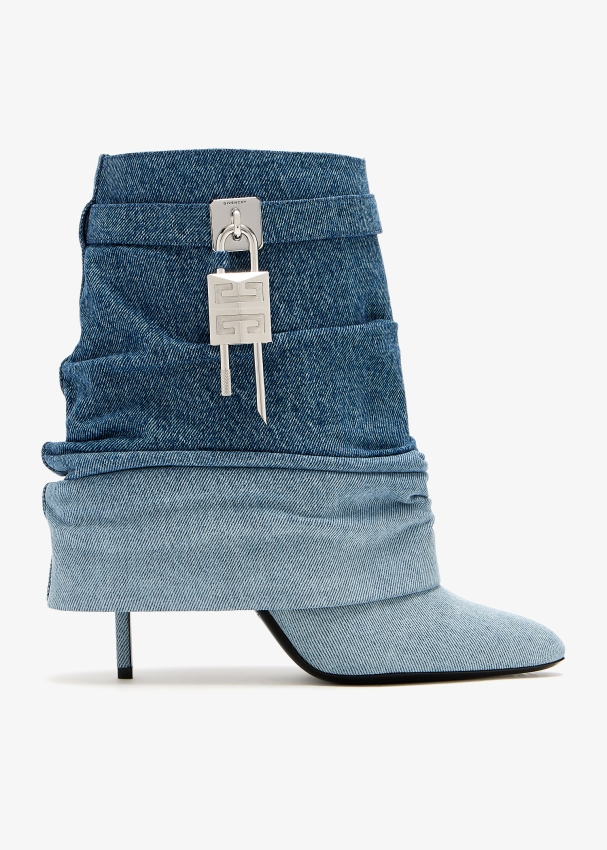 Givenchy Shark Lock ankle boots for Women - Blue in Kuwait | Level Shoes