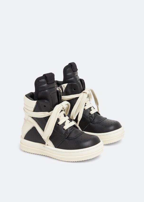 Rick Owens Baby Geo high-top sneakers for Baby - Black in UAE | Level Shoes