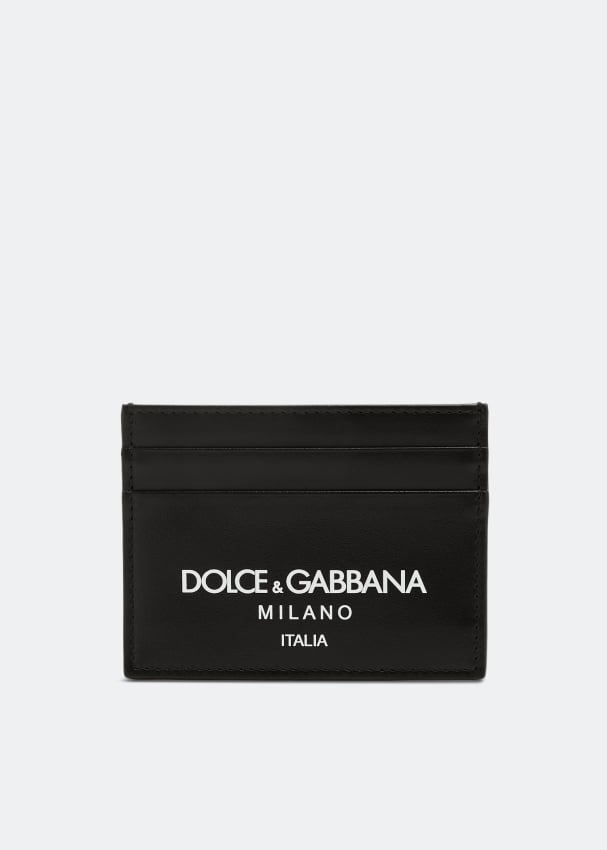 Dolce&Gabbana Logo card holder for Men - Beige in UAE | Level Shoes