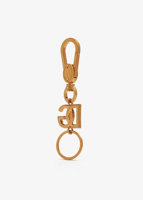 Dolce&Gabbana DG logo keychain for Men - Gold in UAE | Level Shoes