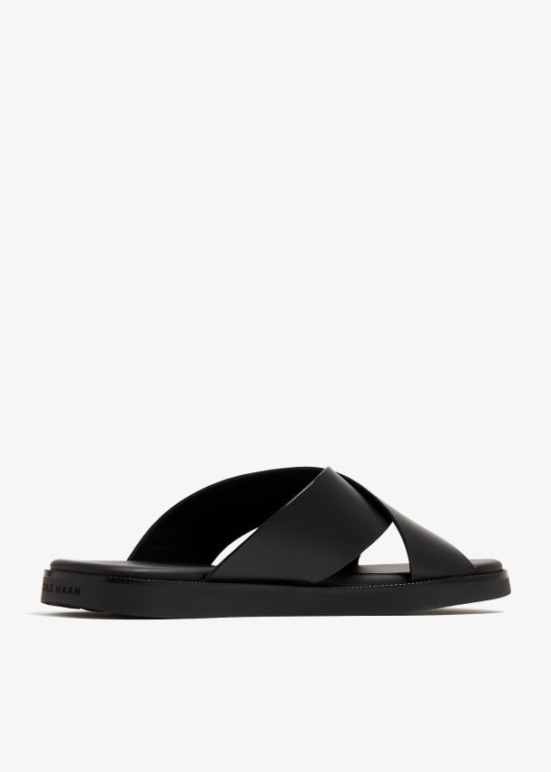 Cole Haan Nantucket cross-strap sandals for Men - Black in UAE | Level ...