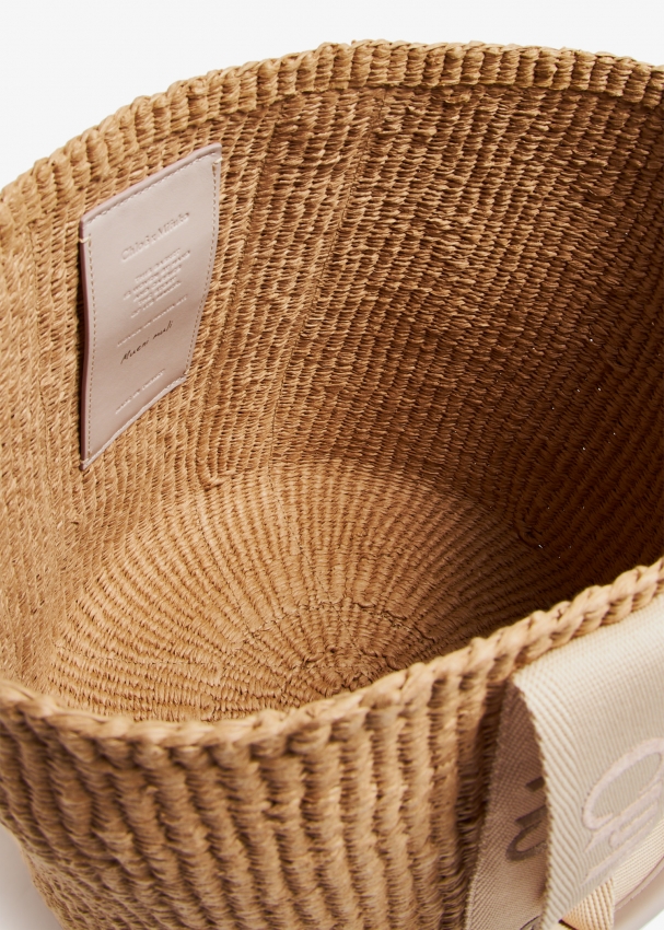 Chloé Woody large basket bag for Women - Beige in UAE | Level Shoes