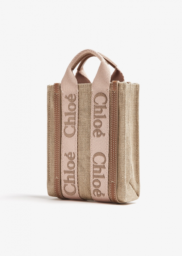 Chloé Mini North South tote bag for Women - Beige in UAE | Level Shoes