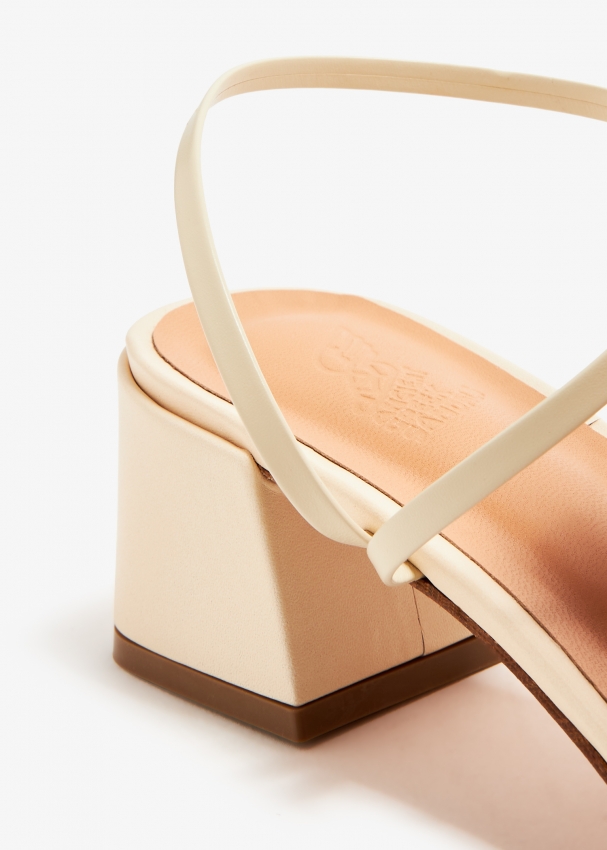 Ancient Greek Sandals Chora block-heel sandals for Women - Beige in UAE ...