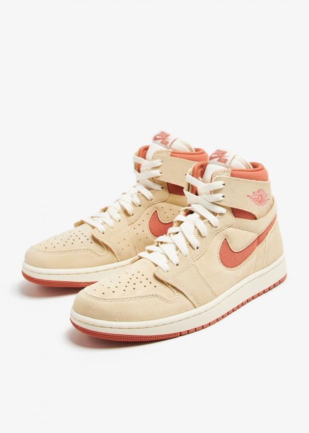 Nike Air Jordan 1 Zoom CMFT 'Tan Salmon' sneakers for Men - Beige in ...