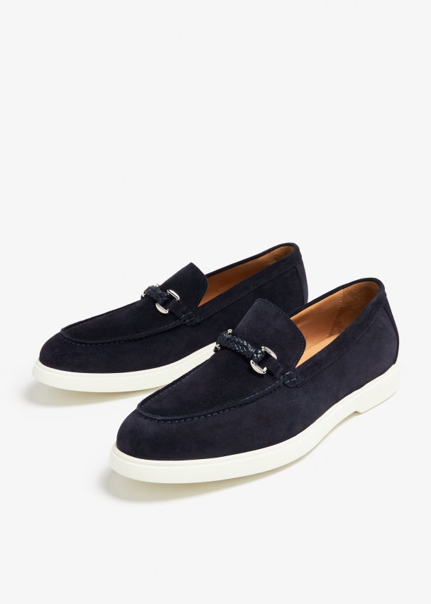 Barrett Edwin suede loafers for Men - Blue in Bahrain | Level Shoes