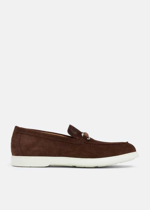 Barrett Suede loafers for Men - Brown in Oman | Level Shoes