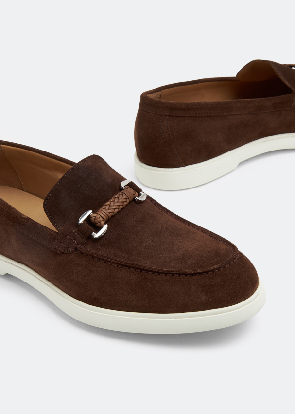 Barrett Suede loafers for Men - Brown in Oman | Level Shoes