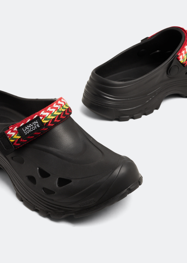 Lanvin x Suicoke Mok clogs for Men - Black in UAE | Level Shoes