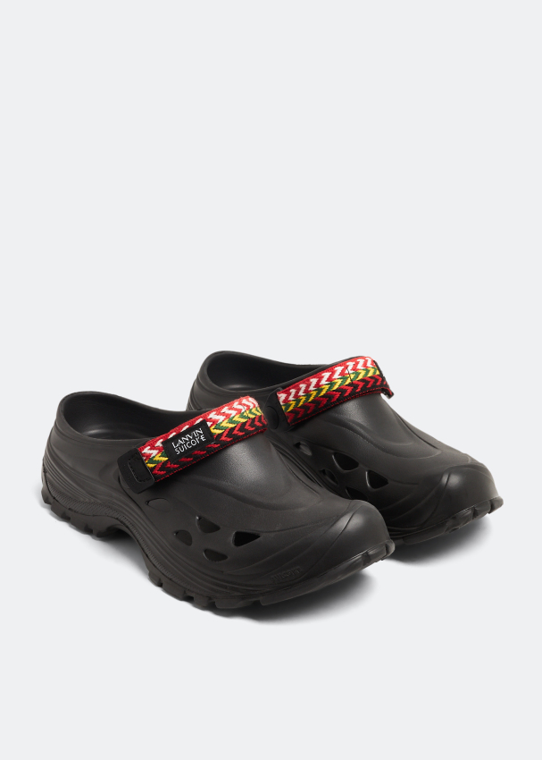 Lanvin x Suicoke Mok clogs for Men - Black in KSA | Level Shoes