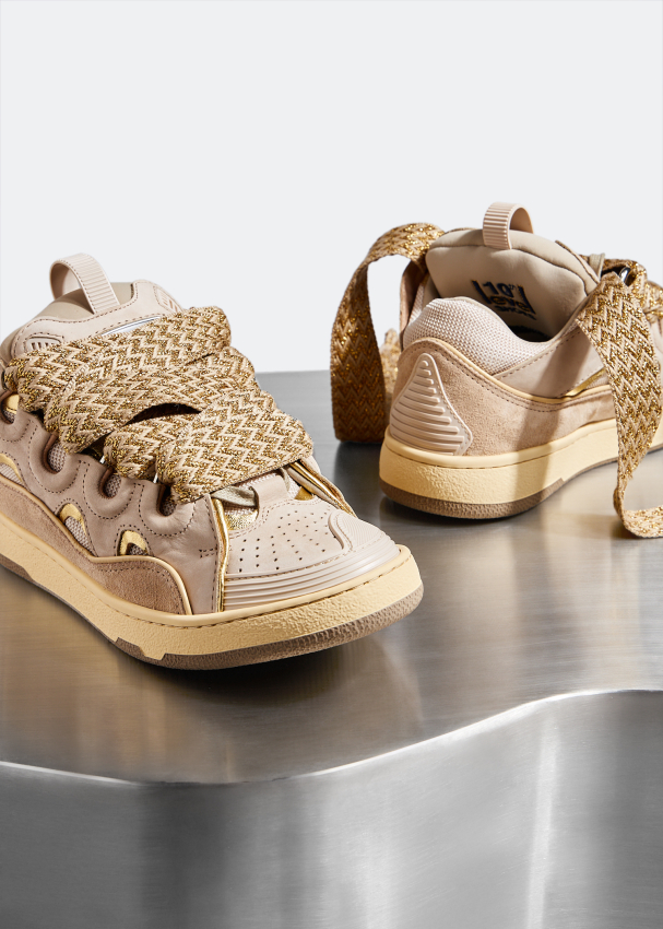Lanvin x Level Shoes Curb sneakers for Women - Beige in UAE | Level Shoes