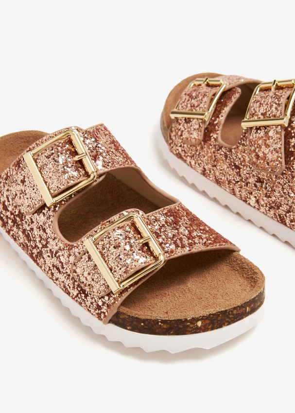Colors Of California Glitter sandals for Girl - Pink in UAE | Level Shoes