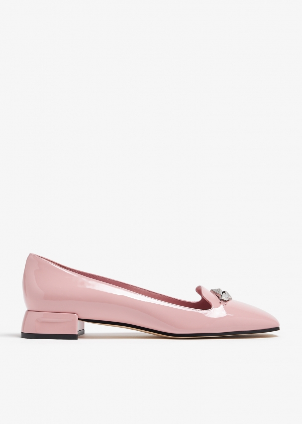 Jimmy Choo Ravi flat pumps for Women - Pink in UAE | Level Shoes