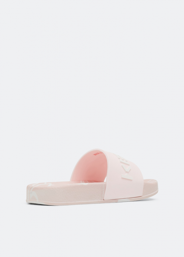 Kenzo Aqua logo slides for Girl Pink in UAE Level Shoes