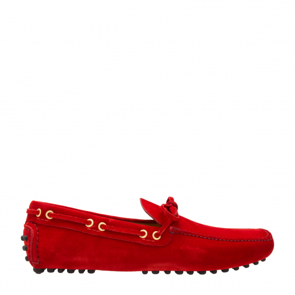 Car Shoe Suede driving shoes for Men - Red in UAE | Level Shoes