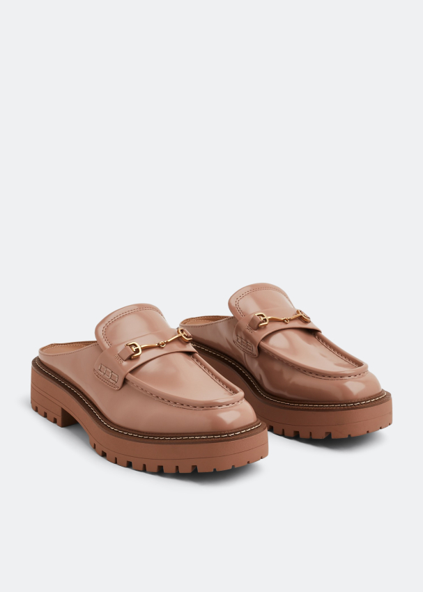 Sam Edelman Lennon lug sole mules for Women - Beige in KSA | Level Shoes
