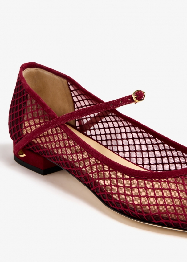 Jennifer Chamandi Lorenzo ballerinas for Women - Red in UAE | Level Shoes