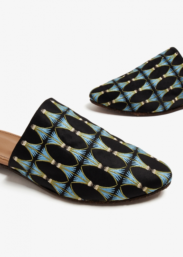 RAMLA Lotti mules for Women - Printed in KSA | Level Shoes