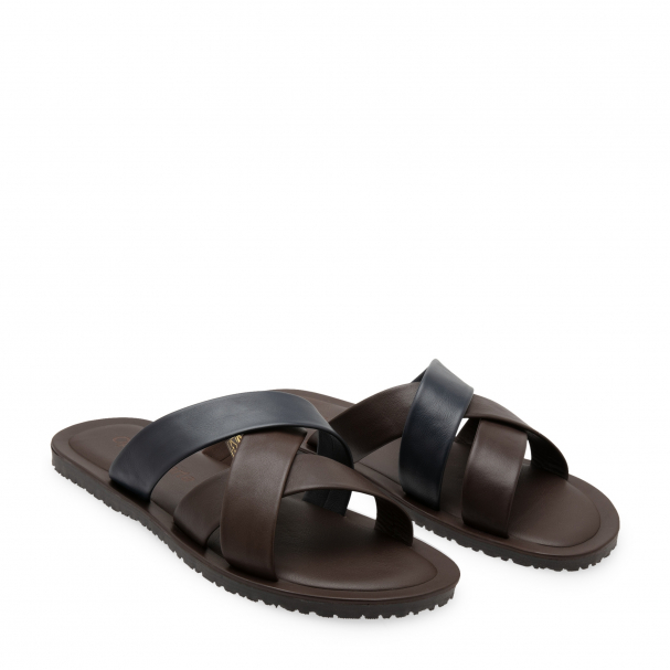 Opera D'Arte Leather sandals for Men - Red in UAE | Level Shoes