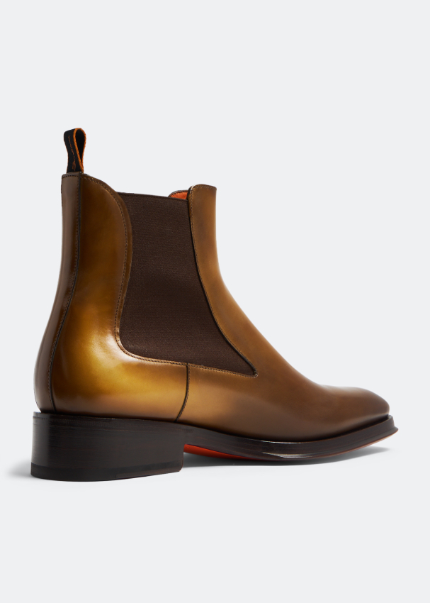 Santoni Etan Chelsea boots for Men - Brown in Kuwait | Level Shoes