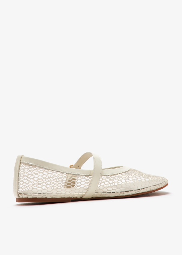 Tony Bianco Mia ballet flats for Women - Cream in UAE | Level Shoes