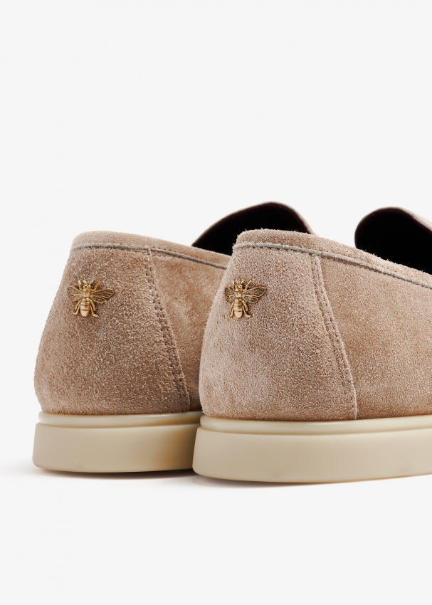 Bougeotte Suede loafers for Men - Beige in KSA | Level Shoes