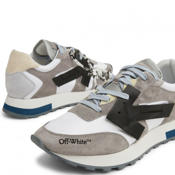 Off-White Runner mixed sneakers for Men - Grey in UAE | Level Shoes