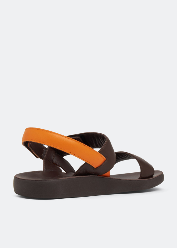 Ancient Greek Sandals Orfeas sandals for Men - Brown in UAE | Level Shoes