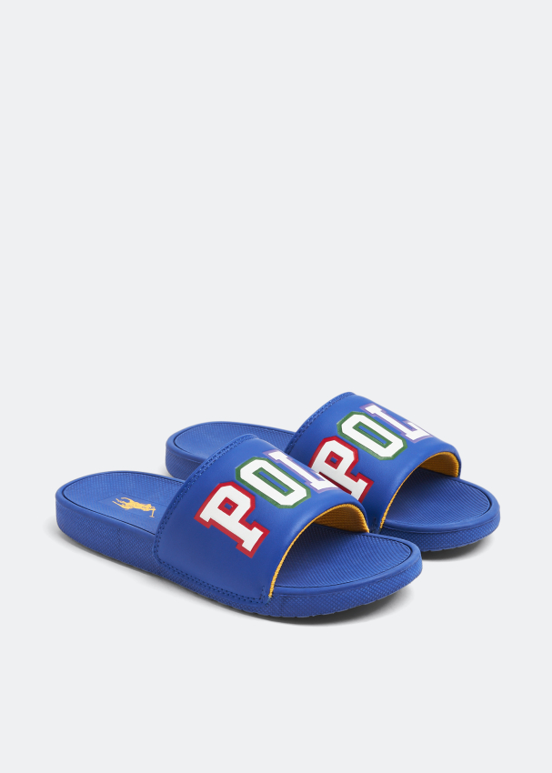 Polo Ralph Lauren Soren slides for Boy - Blue in UAE | Level Shoes