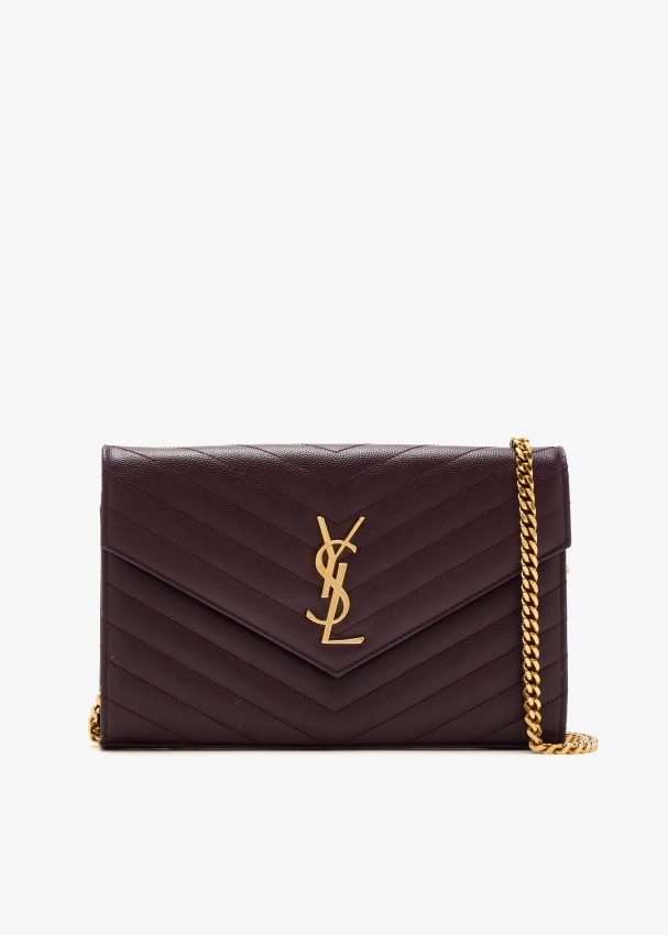 Saint Laurent Pre-Loved Classic Cassandre chain wallet for Women ...