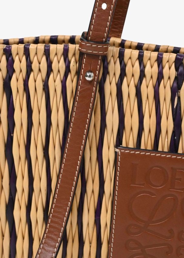 Loewe Pre-Loved Loewe x Paula Ibiza basket tote bag for Women - Beige ...