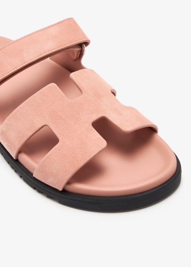 Hermès Pre-Loved Chypre sandals for Women - Pink in UAE | Level Shoes