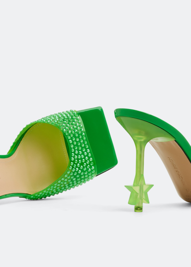 Mach & Mach Star crystal-embellished mules for Women - Green in UAE ...