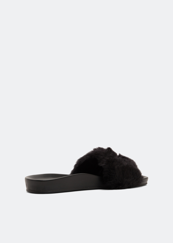 Schutz Chill Out slides for Women - Black in UAE | Level Shoes