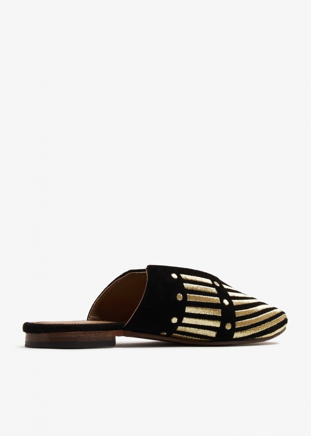 RAMLA Sahara mules for Women - Black in UAE | Level Shoes