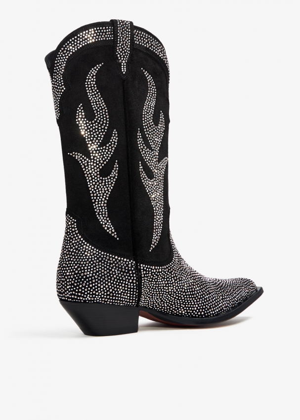 Sonora Santa Fe Rock cowboy boots for Women - Black in Bahrain | Level ...