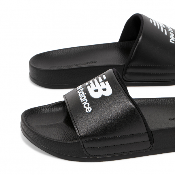 New Balance Logo slides for Men - Black in UAE | Level Shoes
