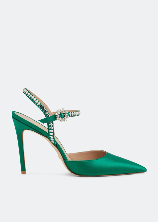 Stuart Weitzman Gemcut 100 ankle strap pumps for Women - Green in KSA ...