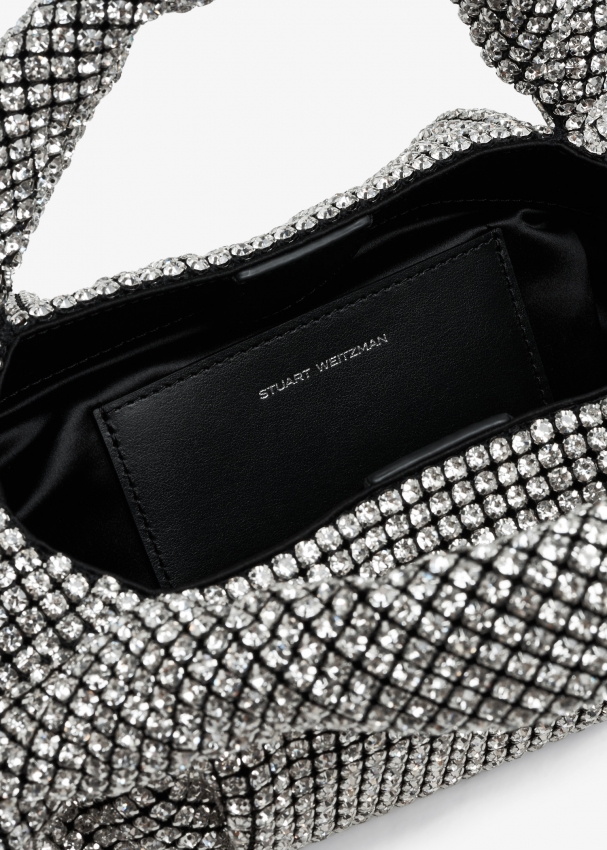 Stuart Weitzman The Moda Shine mini tote bag for Women - Silver in UAE ...