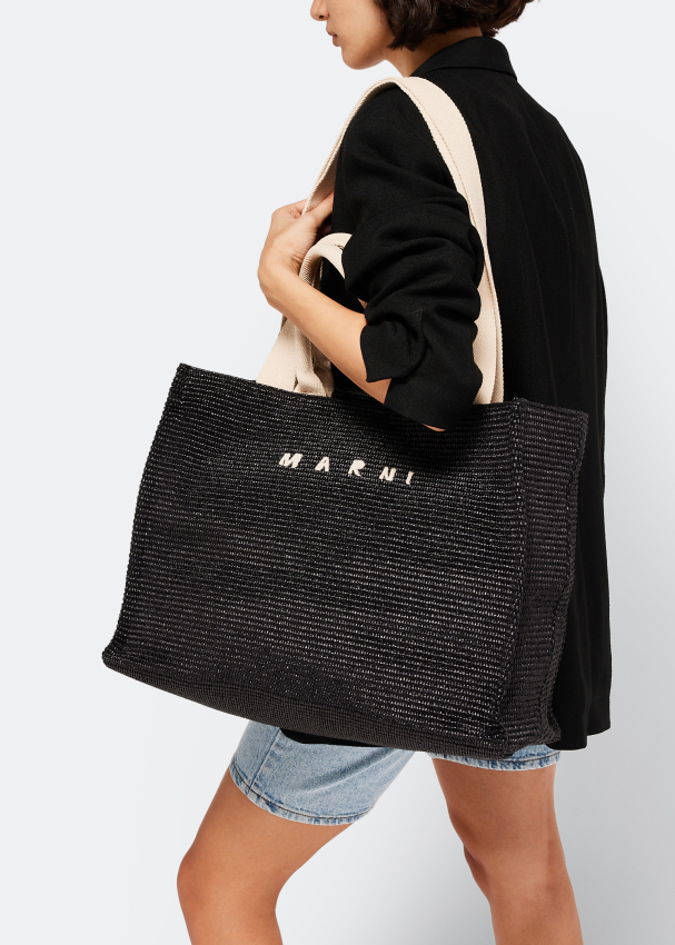 Marni East West large tote bag for Women - Black in UAE Marni East West large tote bag for Women - Black in UAE