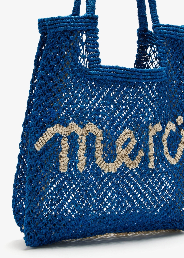 The Jacksons Merci tote bag for Women - Blue in UAE | Level Shoes