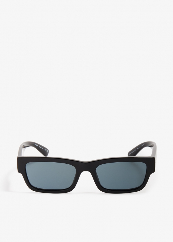 Prada Iconic metal plaque sunglasses for Men - Black in UAE | Level Shoes